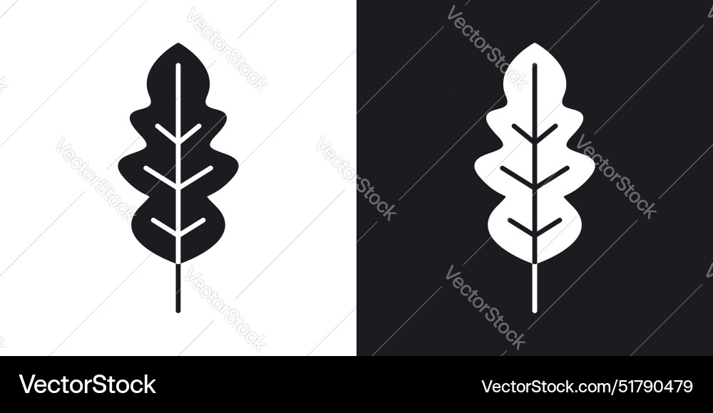 Oak leaf icon Royalty Free Vector Image - VectorStock