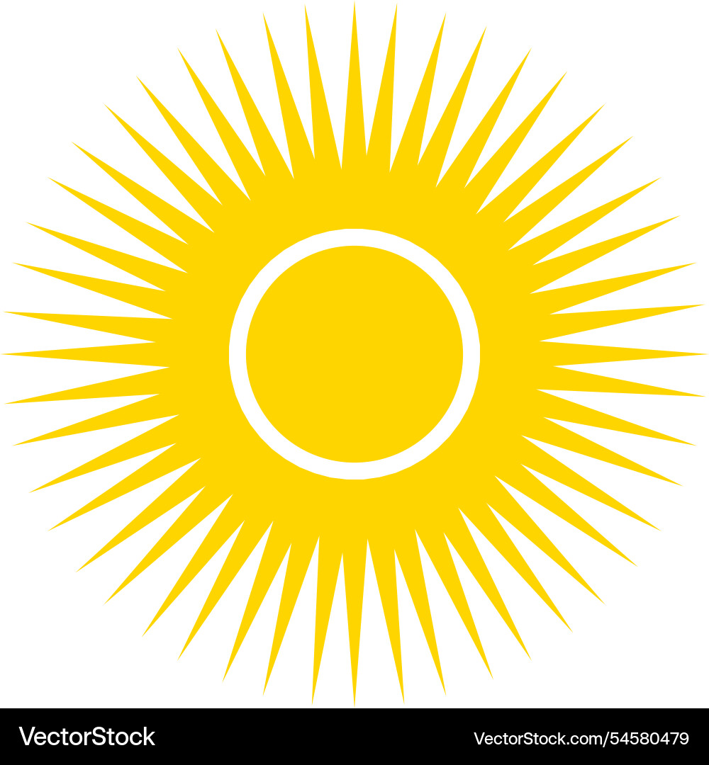 Sun sunshine Royalty Free Vector Image - VectorStock