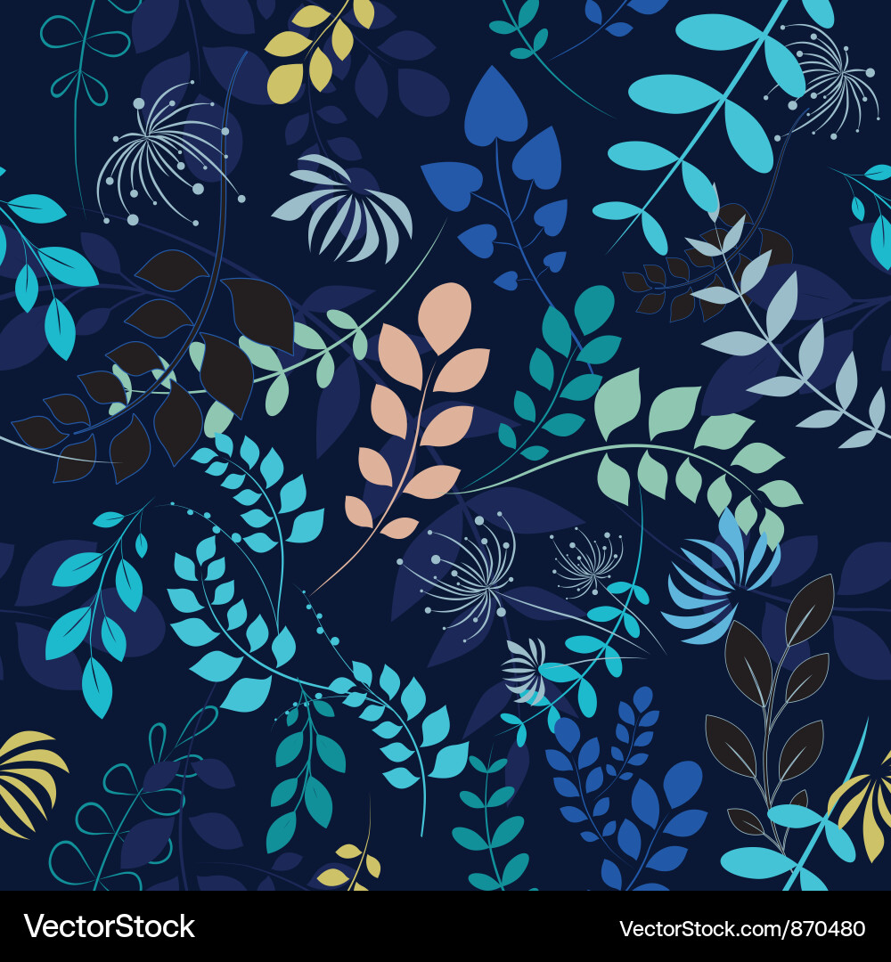 Abstract seamless floral background Royalty Free Vector