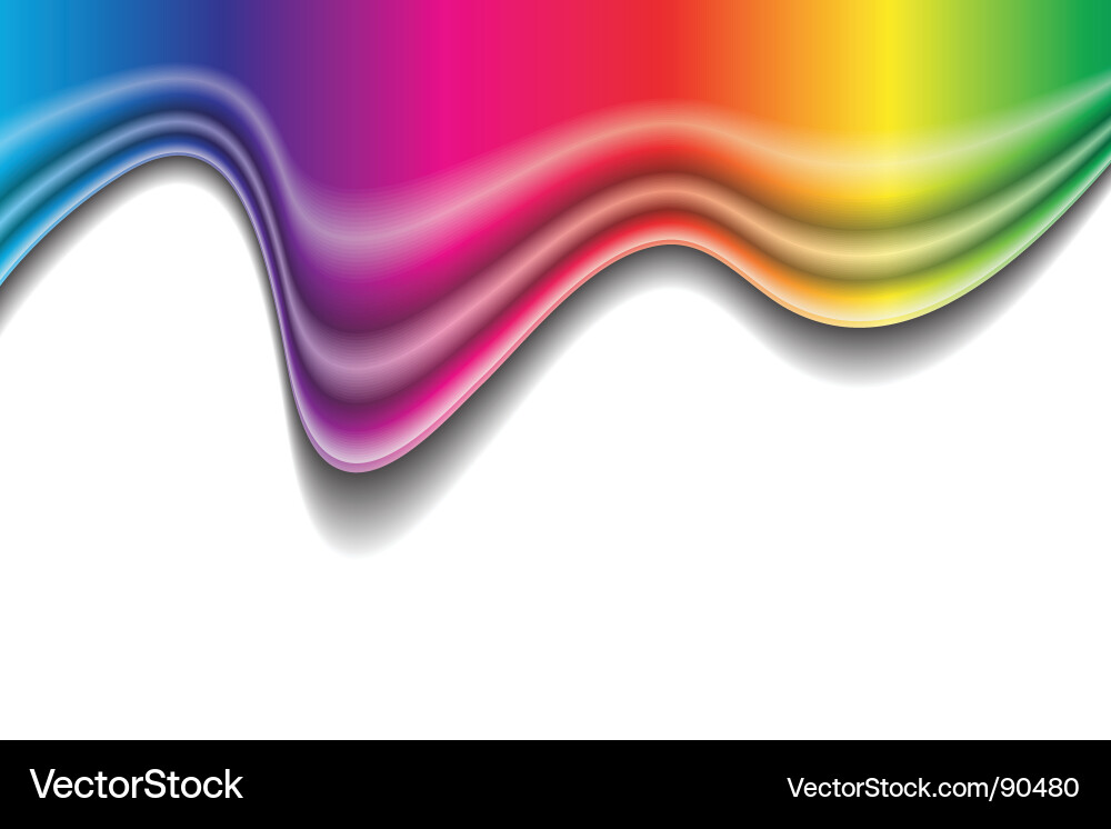 Rainbow liquid form Royalty Free Vector Image - VectorStock