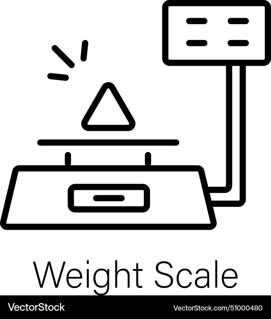 Weight scale Royalty Free Vector Image - VectorStock