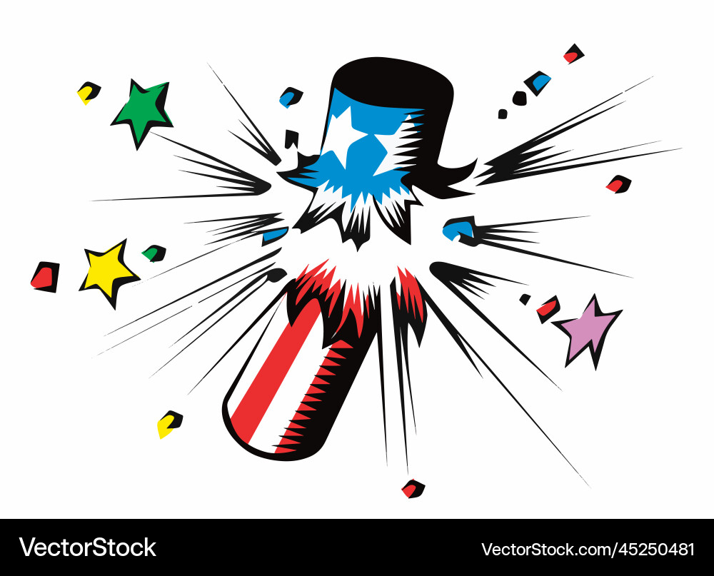 Firecracker Royalty Free Vector Image - VectorStock