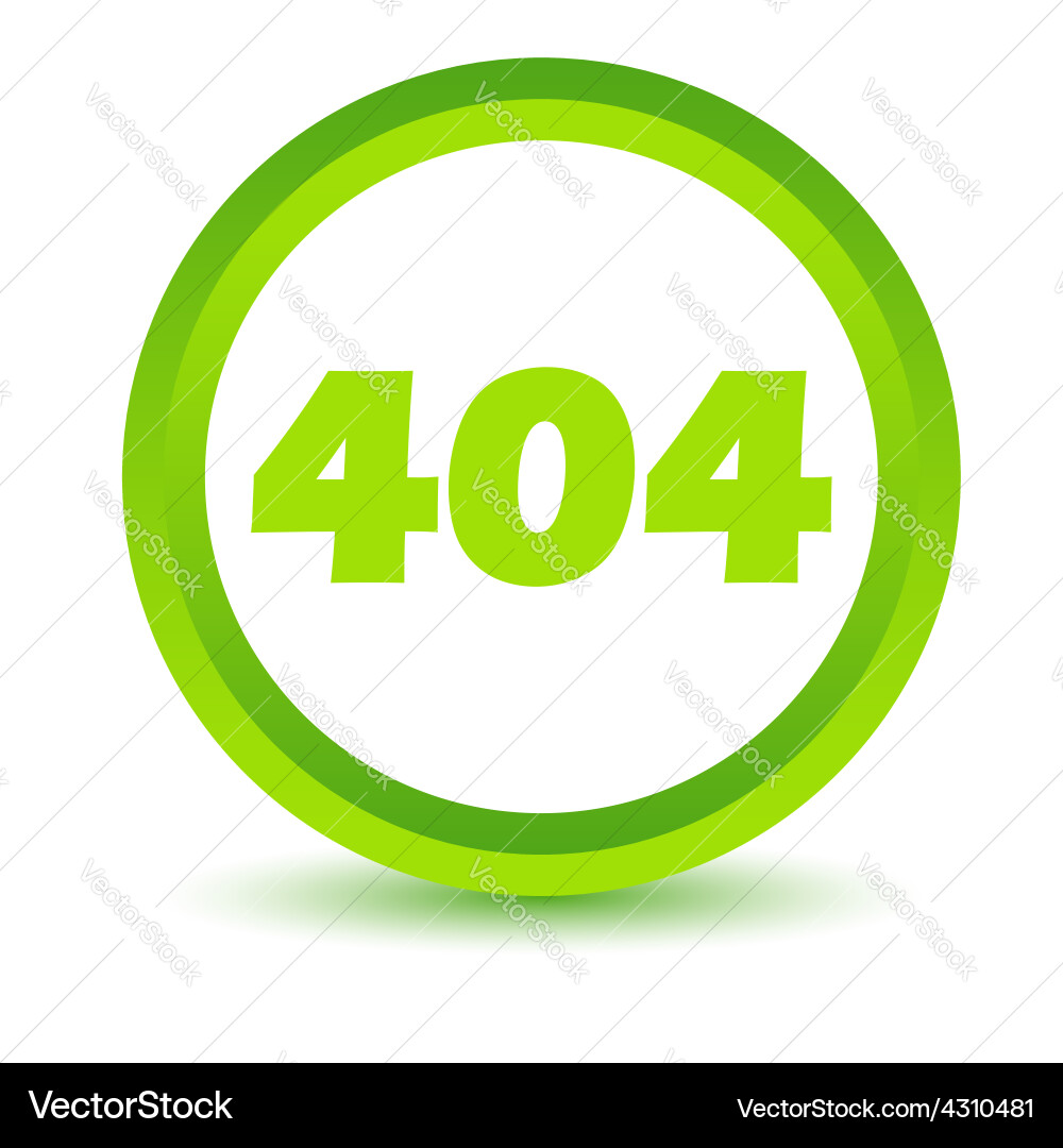 Green error icon Royalty Free Vector Image - VectorStock