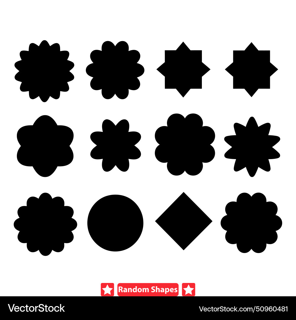 Organic geometric patterns natural shapes Vector Image