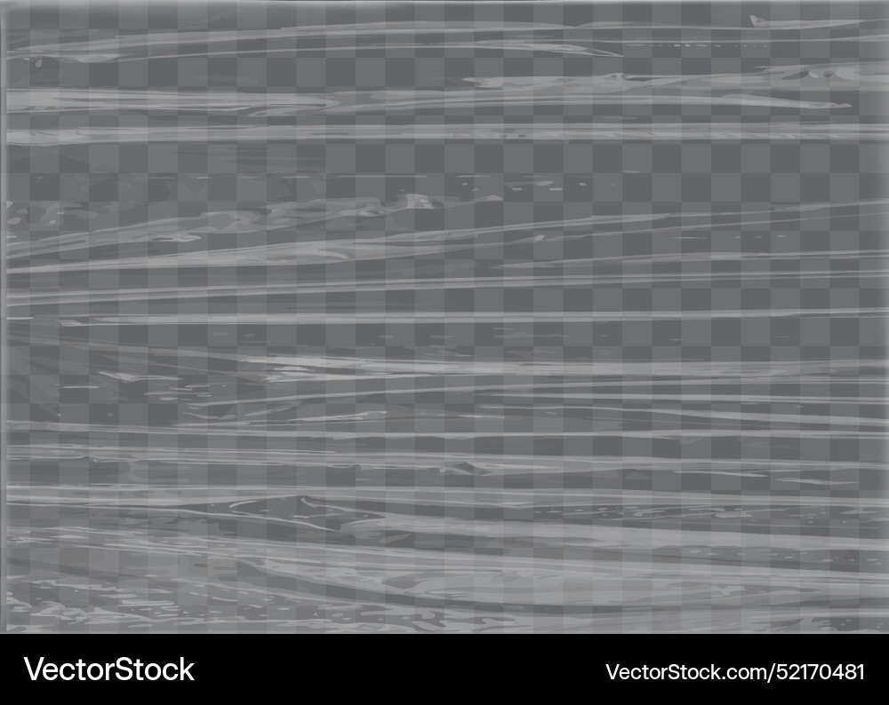 Transparent light polyethylene plastic warp eps10 Vector Image