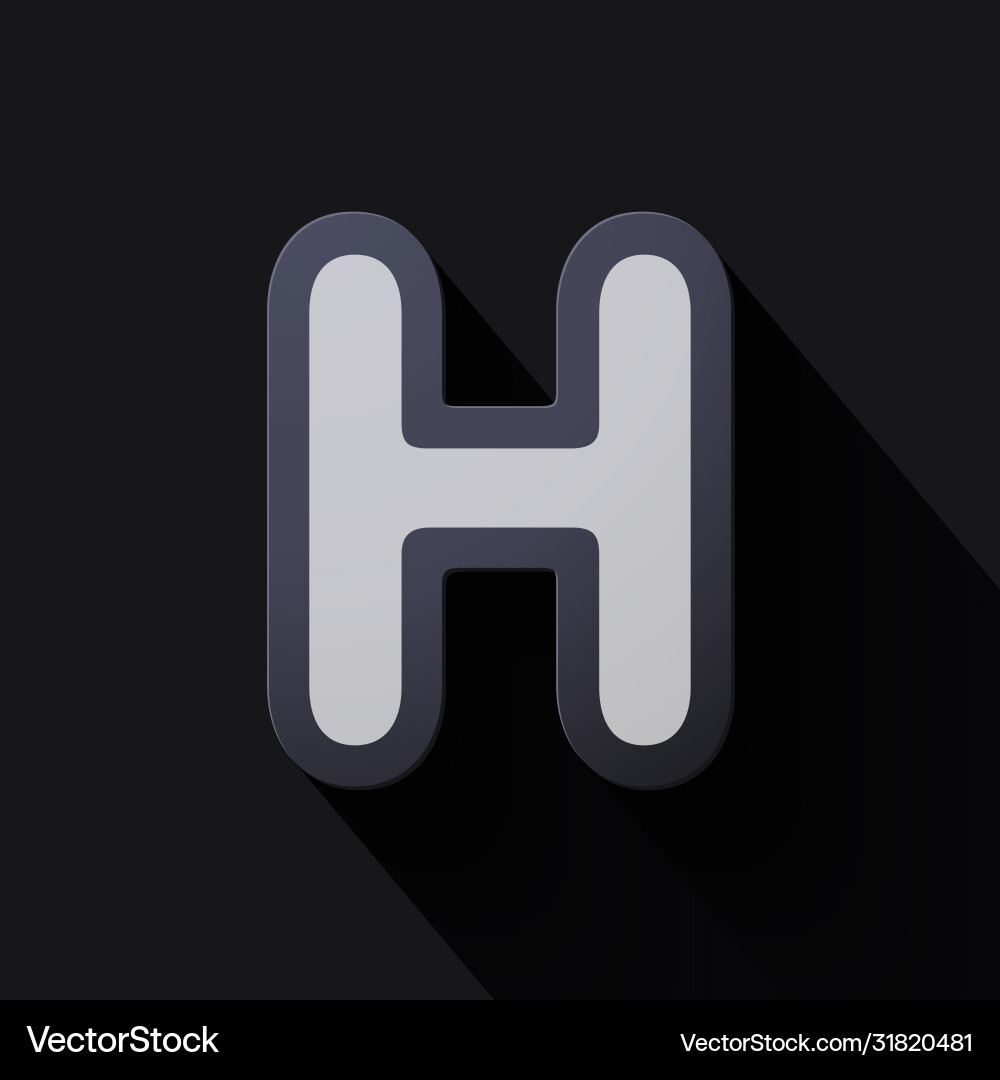 Volume icons alphabet h Royalty Free Vector Image