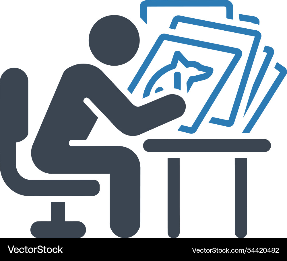 Creative drawing session icon Royalty Free Vector Image
