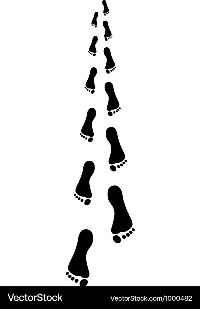 Footsteps Royalty Free Vector Image - VectorStock