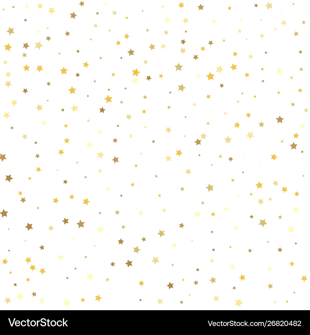 Gold stars premium sparkles stardust background Vector Image