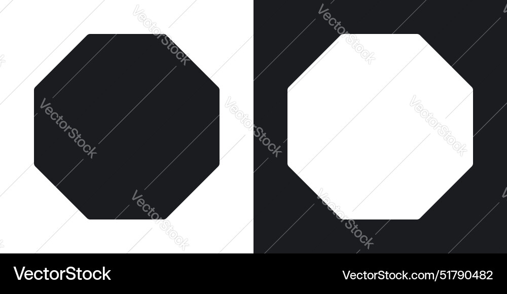 Octagon icon Royalty Free Vector Image - VectorStock