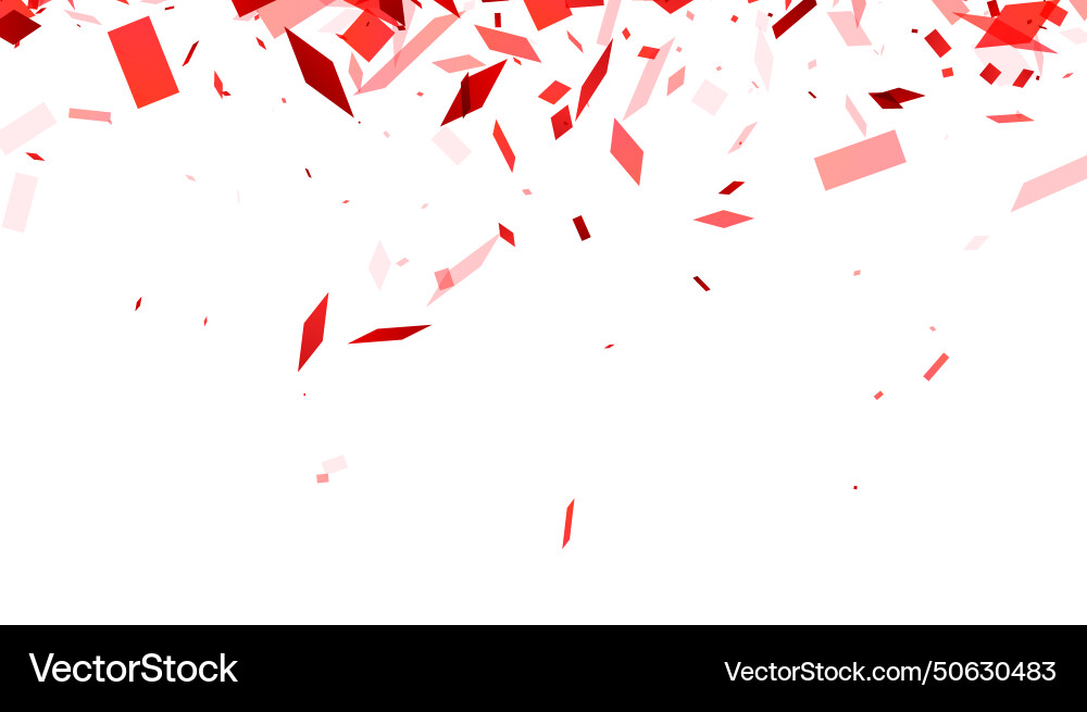 Airy red confetti sprinkle Royalty Free Vector Image