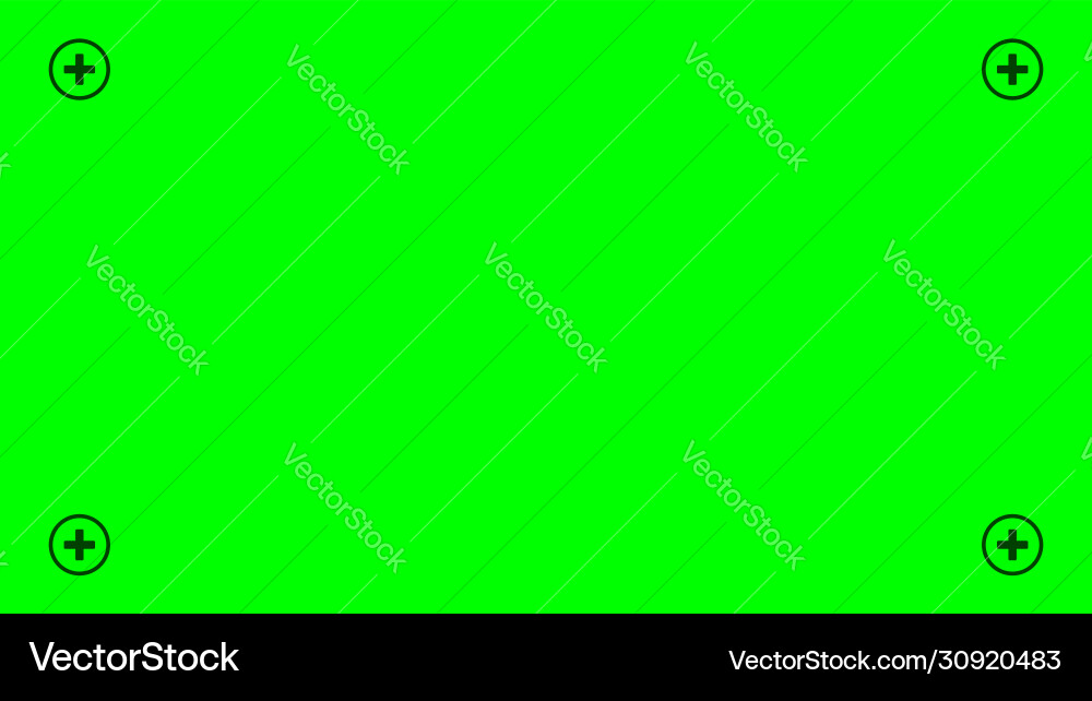 Green chromakey track point background Royalty Free Vector