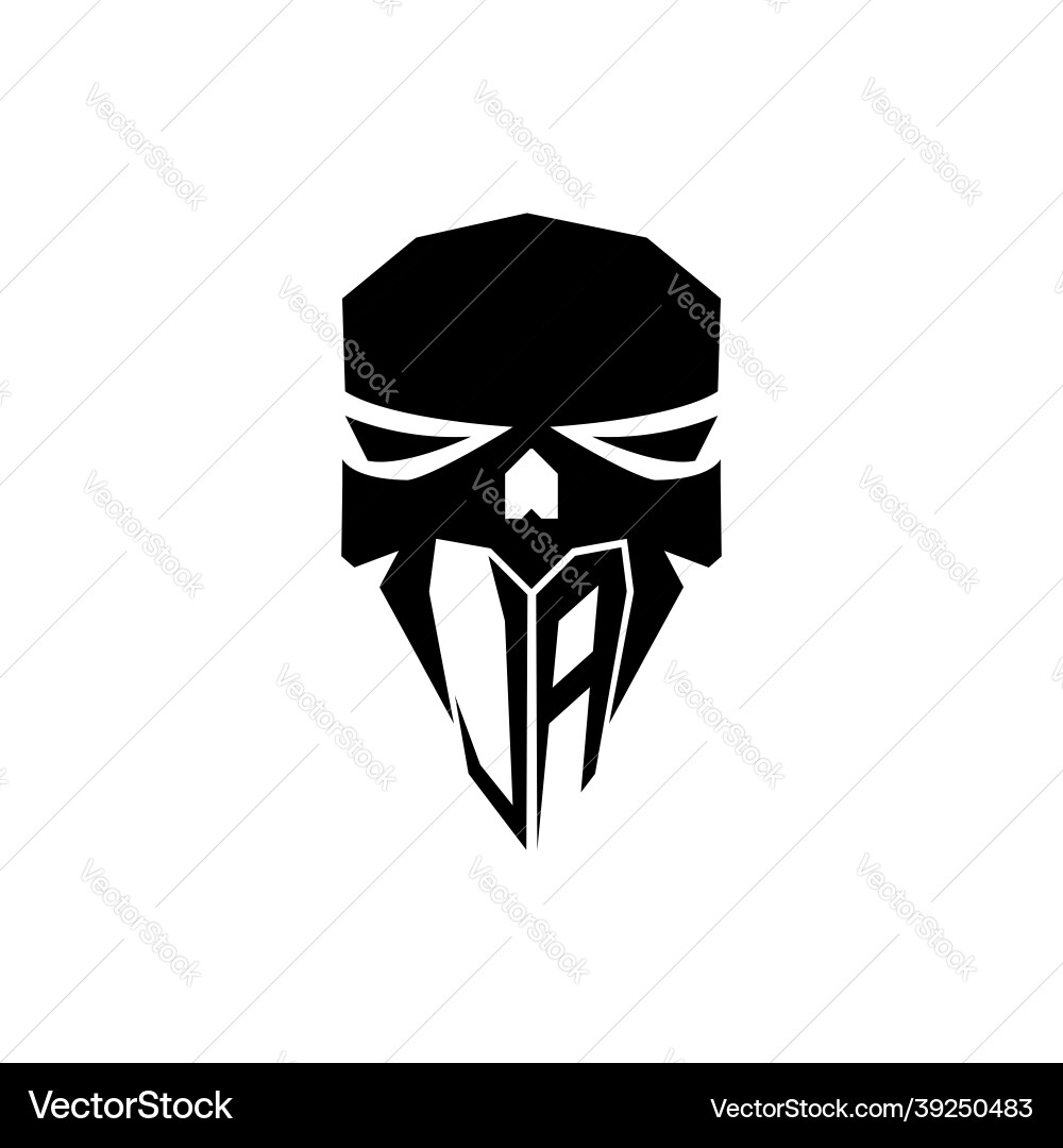 Ja initial head skull esport logo – Royalty-Free Vector | VectorStock