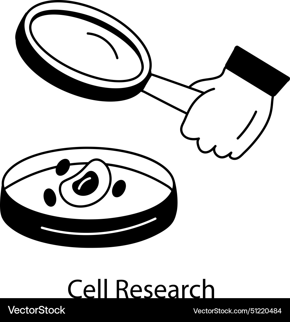 Cell research Royalty Free Vector Image - VectorStock