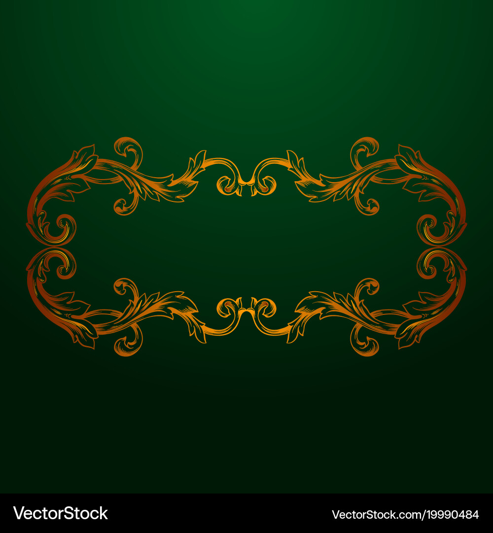 Classical baroque of vintage element Royalty Free Vector