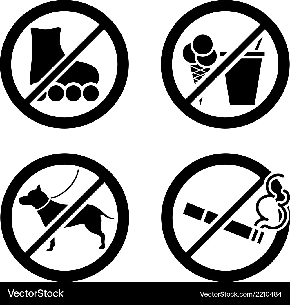 Do not icon Royalty Free Vector Image - VectorStock