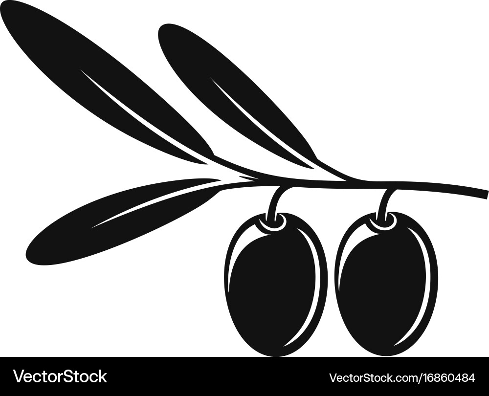 Olive branch Royalty Free Vector Image - VectorStock