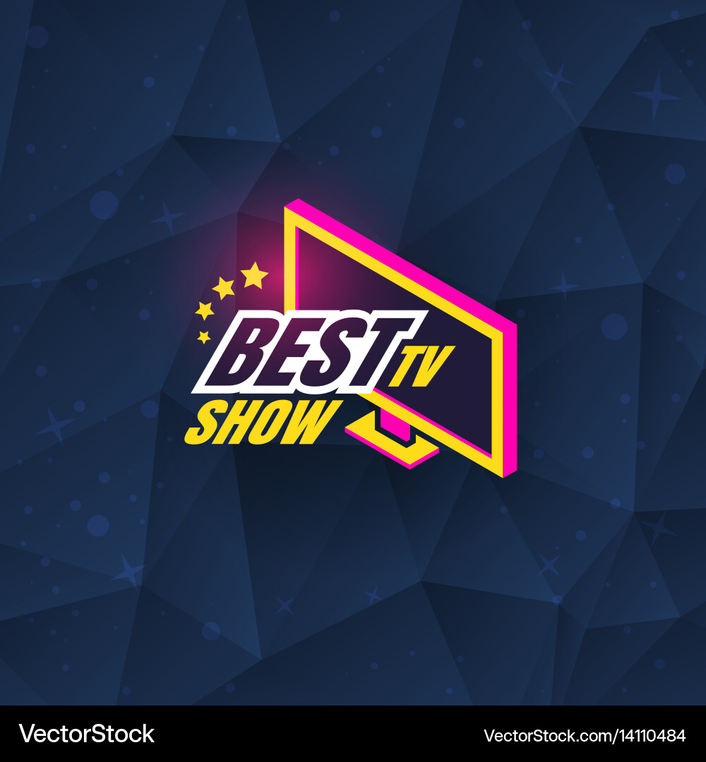 Tv show logo Royalty Free Vector Image - VectorStock
