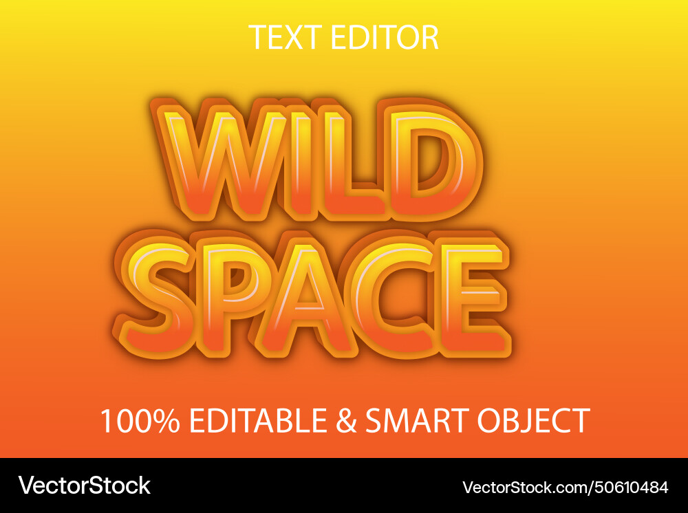 Wild 3 dimension emboss cartoon style Royalty Free Vector