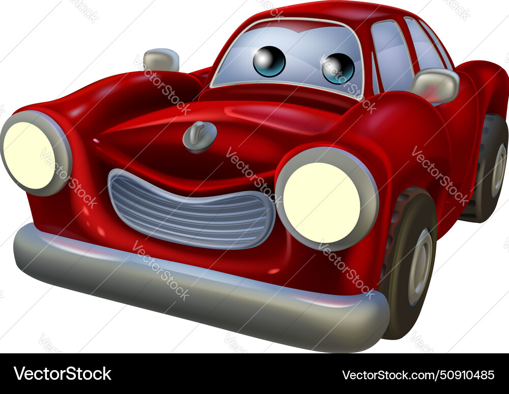 Cartoon car mascot Royalty Free Vector Image - VectorStock