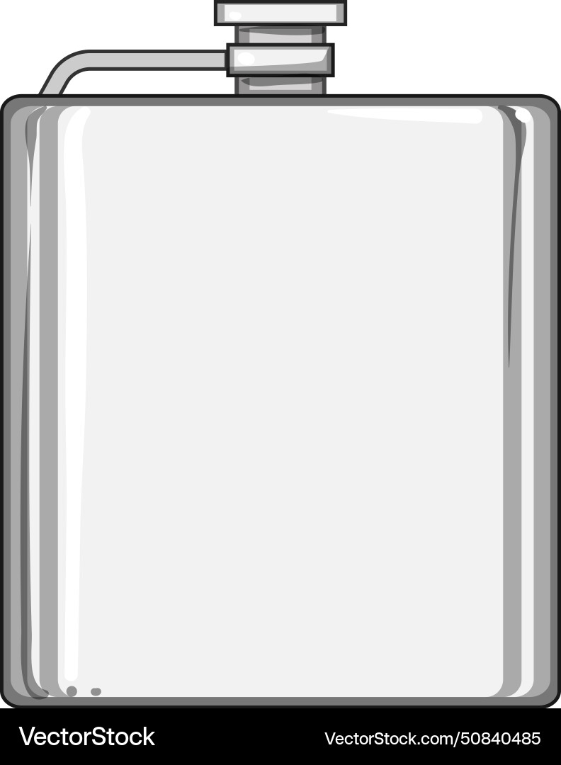 Mockup flask alcohol cartoon Royalty Free Vector Image