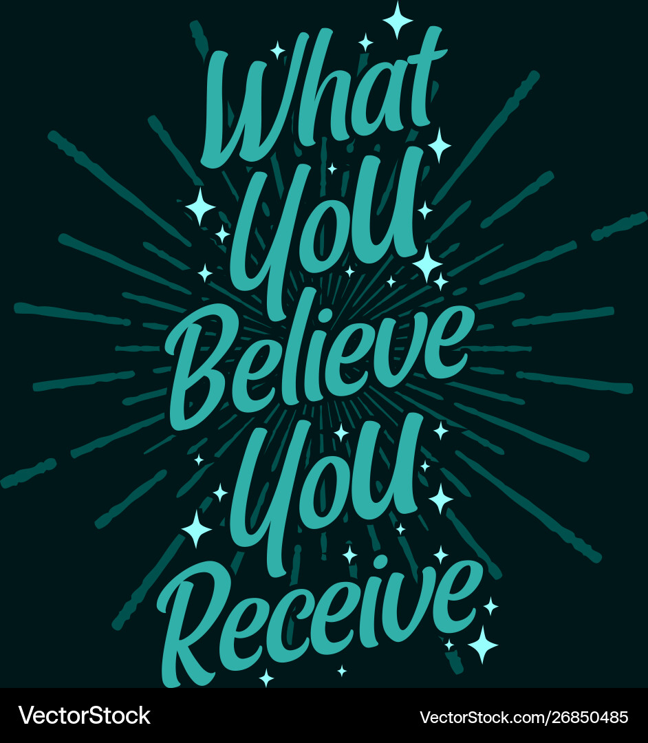 Motivational typography lettering premium Vector Image