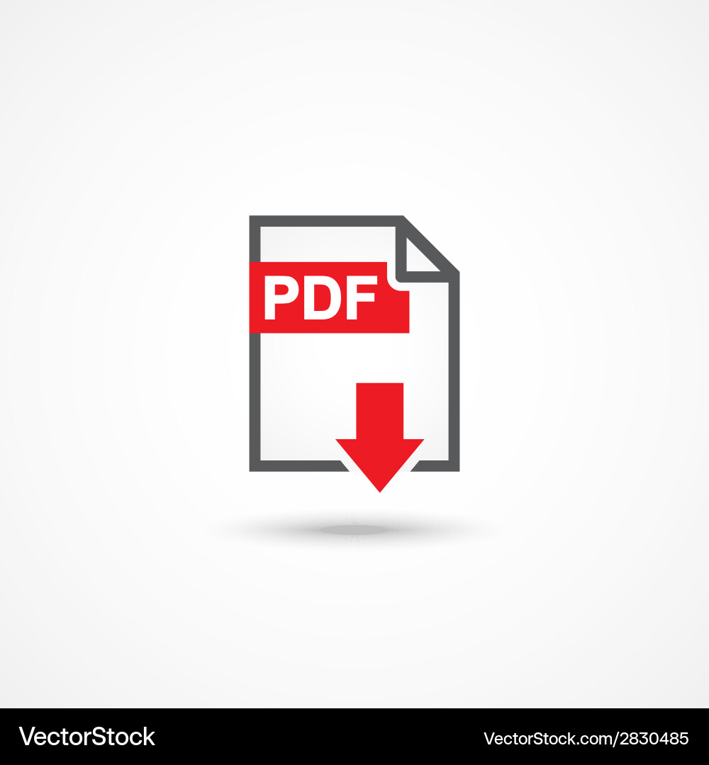 PDF Document Icon Royalty Free Vector Image - VectorStock