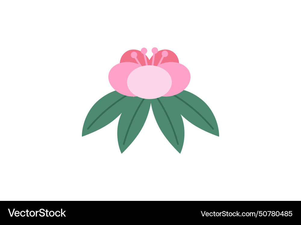 Spring japan style sticker Royalty Free Vector Image