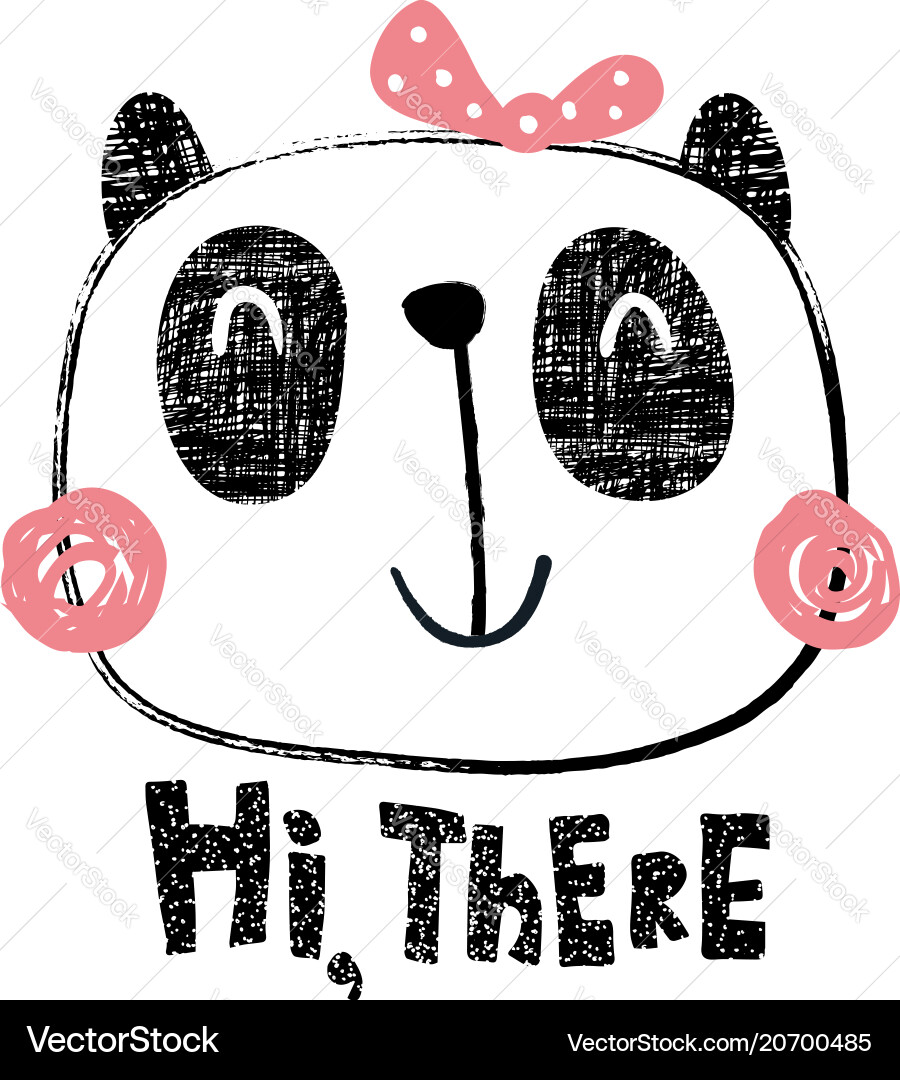 Panda Hi Vector Images (56)