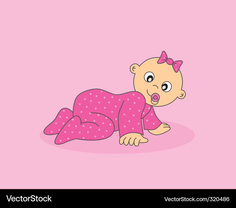 Cartoon baby Royalty Free Vector Image - VectorStock