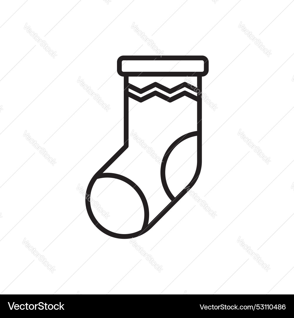 Christmas stocking icon Royalty Free Vector Image