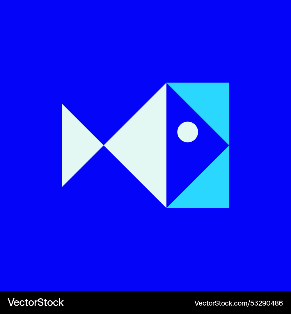 Fisch Logo Lizenzfreies Vektorbild - VectorStock