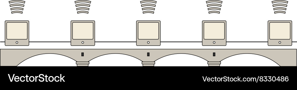 Network-bridge Royalty Free Vector Image - VectorStock
