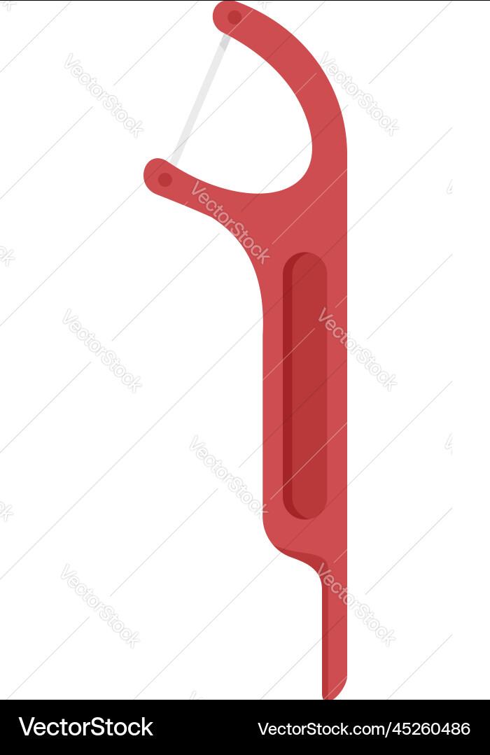 Plastic toothpick icon flat pick stick Royalty Free Vector