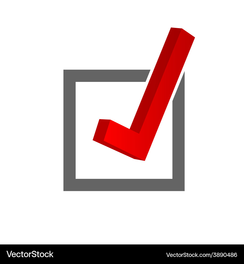 Test ticking color Royalty Free Vector Image - VectorStock