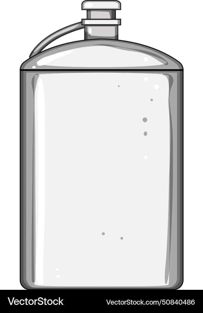 Whisky flask alcohol cartoon Royalty Free Vector Image