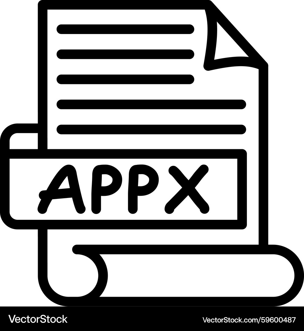 APPX Icon (59600487) – Royalty-Free Vector | VectorStock
