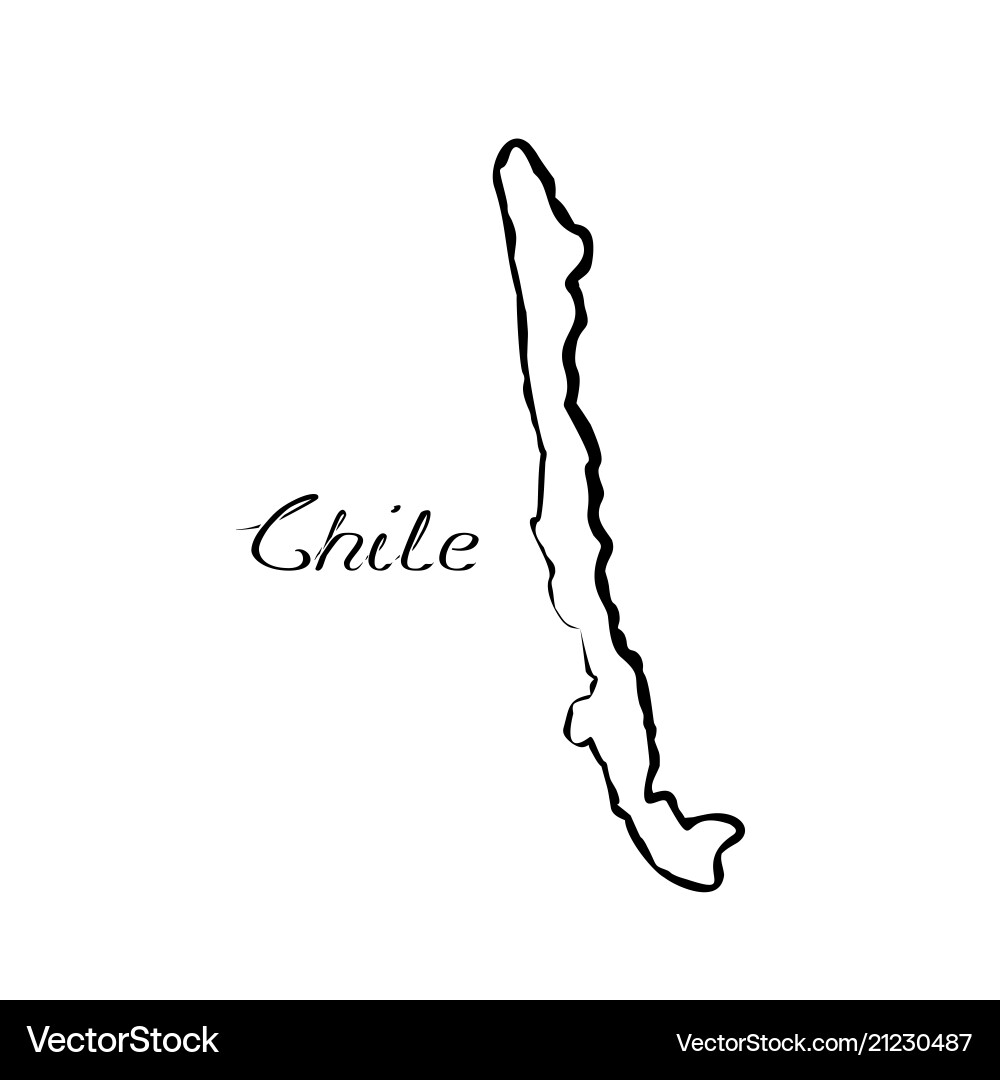 Chile map Royalty Free Vector Image - VectorStock