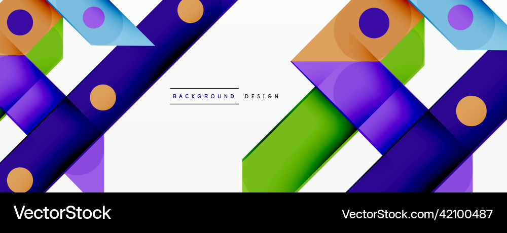 Color overlapping stripes background colorful Vector Image