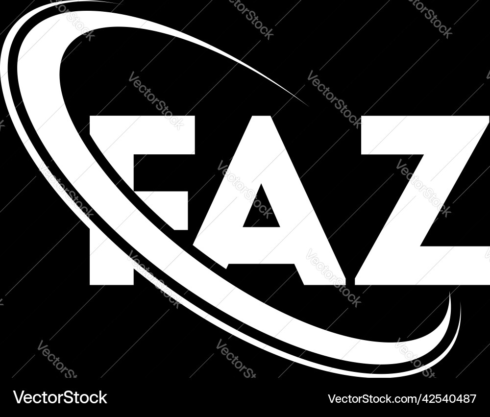 Faz logo letter design Royalty Free Vector Image