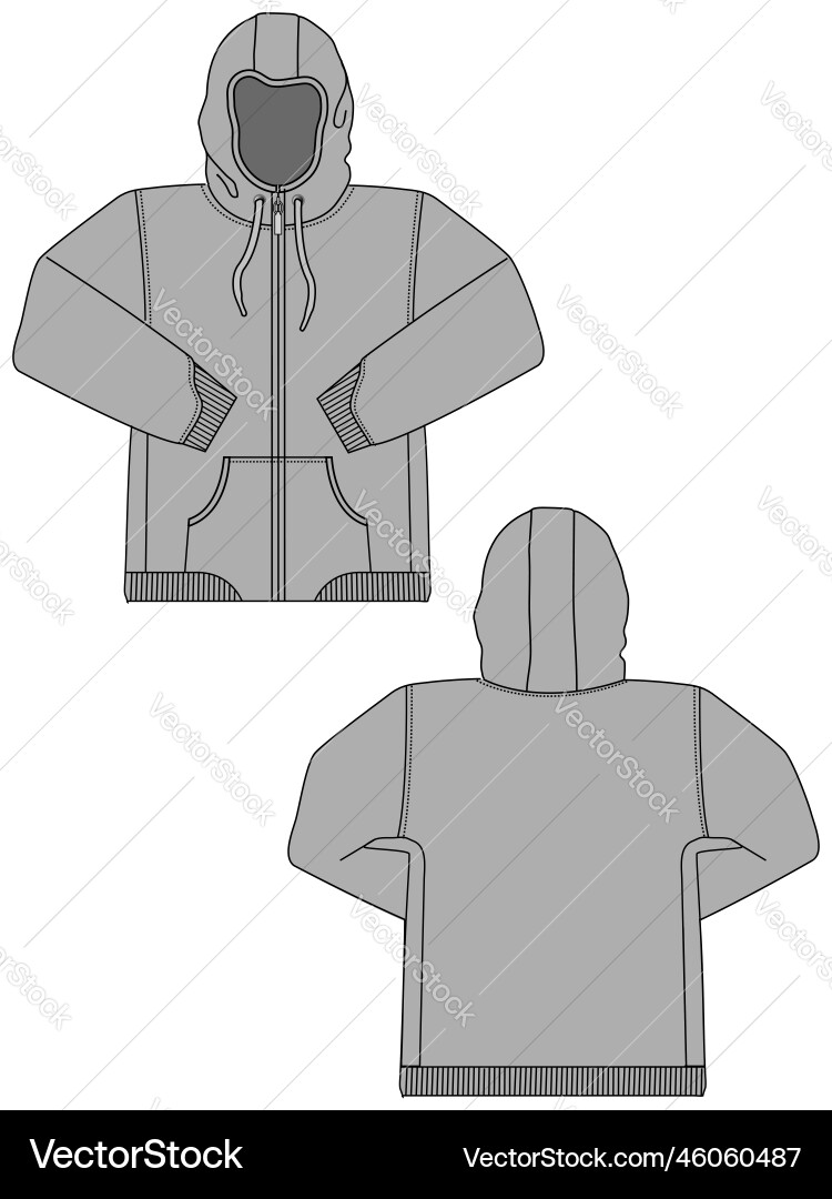 Hoodie hooded sweatshirt Royalty Free Vector Image