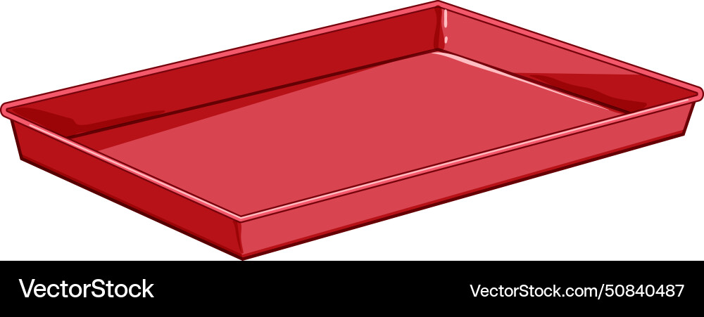 Kitchen food tray cartoon Royalty Free Vector Image