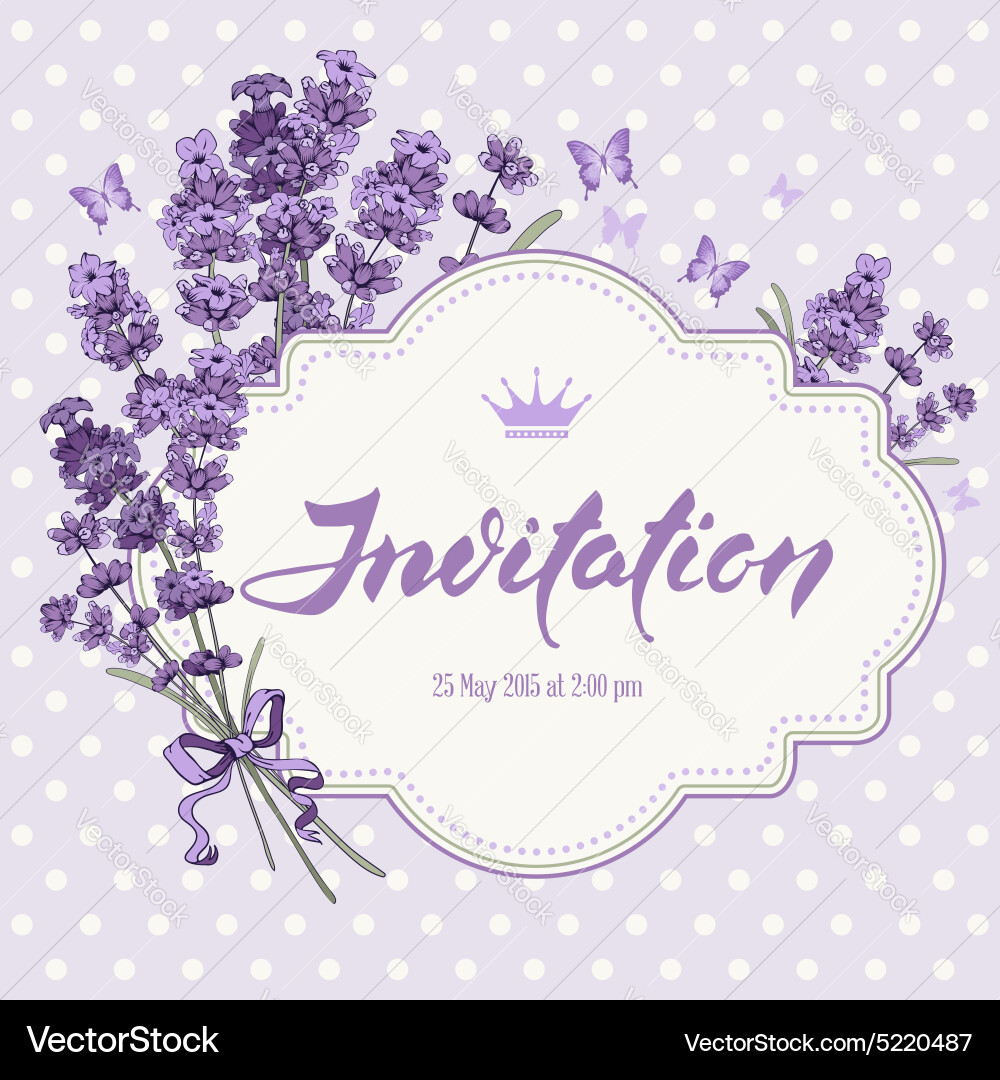Lavender background Royalty Free Vector Image - VectorStock