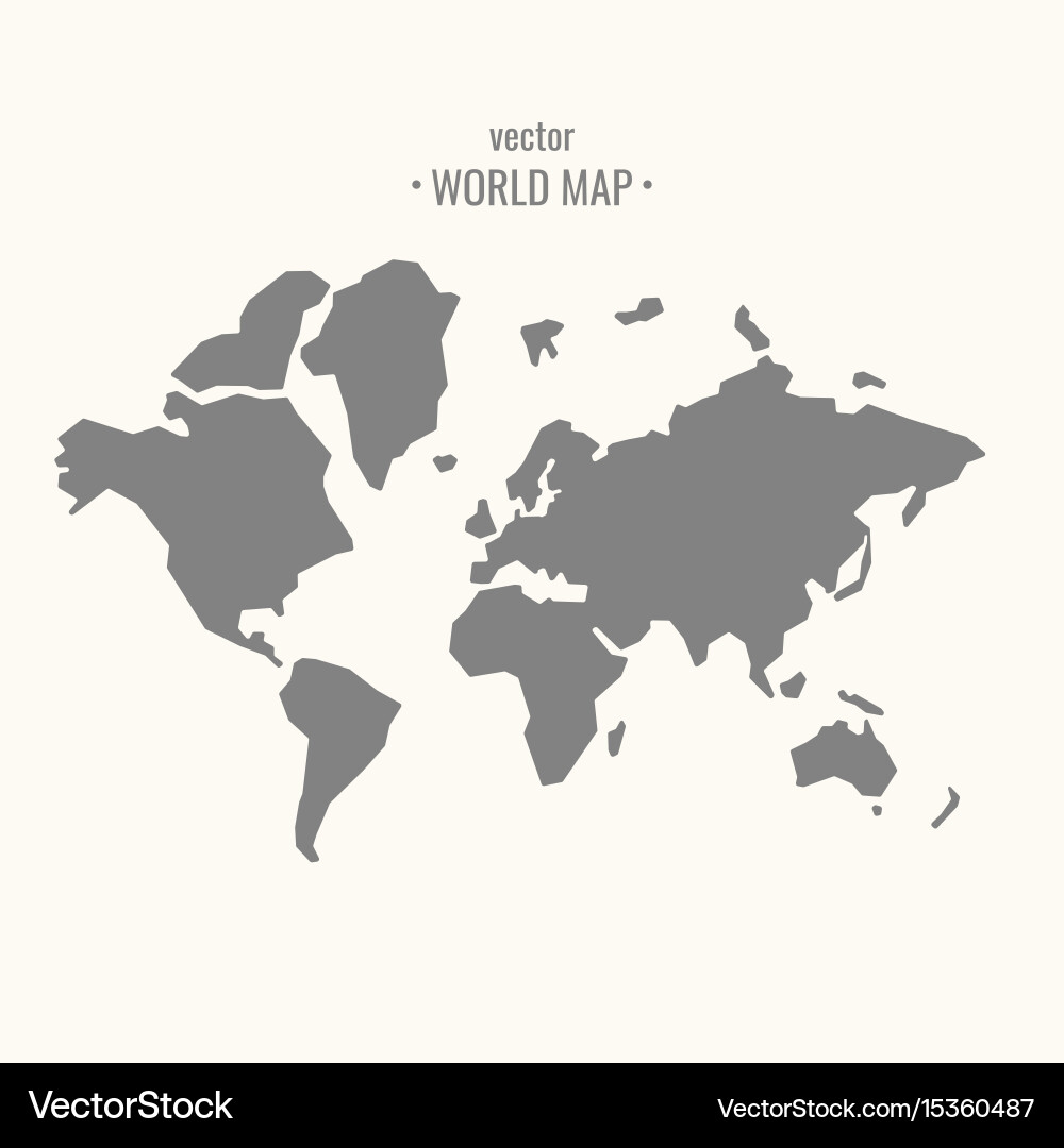Modern World Map Royalty Free Vector Image - VectorStock