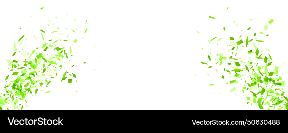 Green shard explosion Royalty Free Vector Image