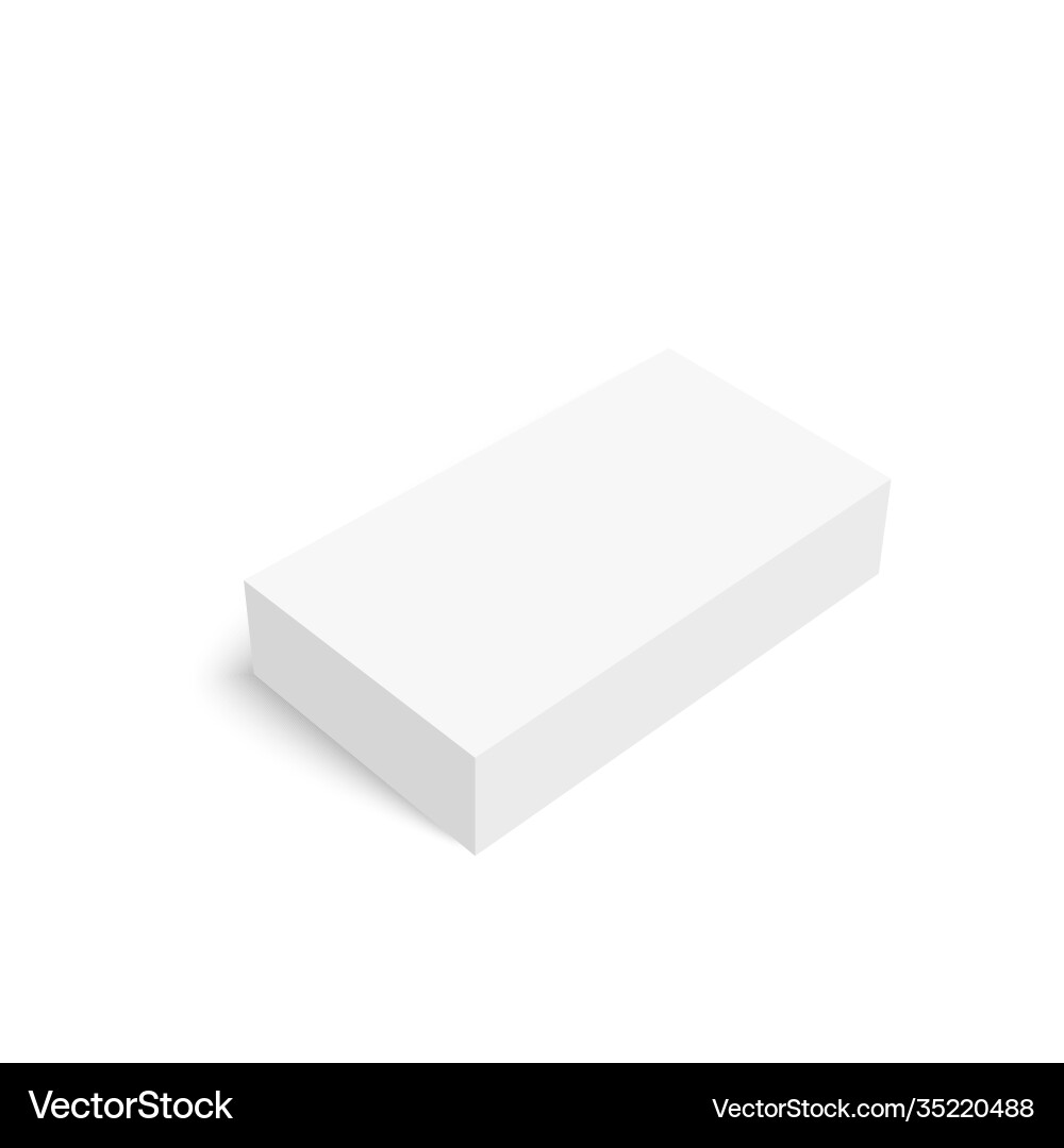 Realistic blank cardboard packaging box Royalty Free Vector