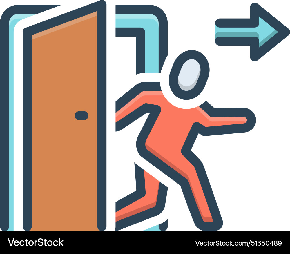 Evacuation Royalty Free Vector Image - VectorStock