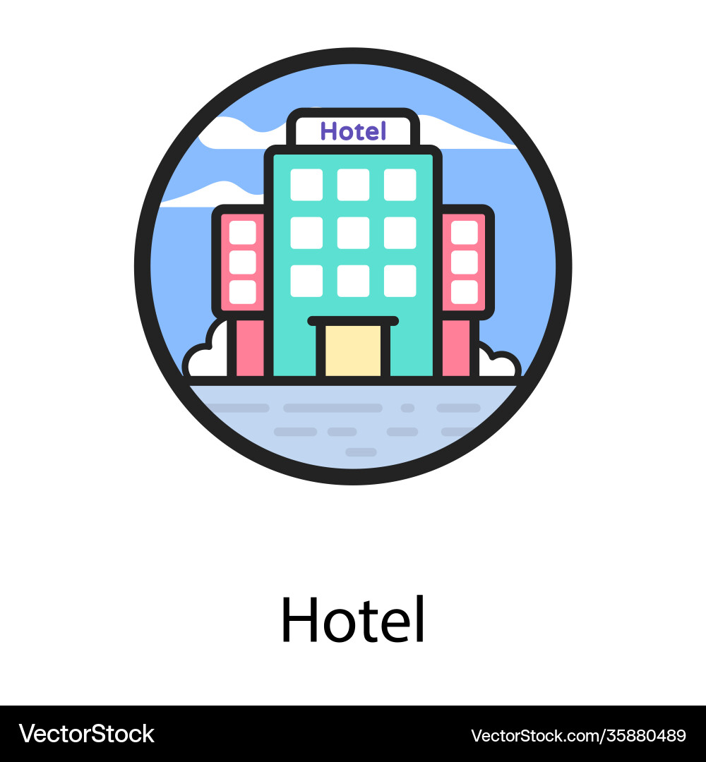 Hotel Royalty Free Vector Image - VectorStock