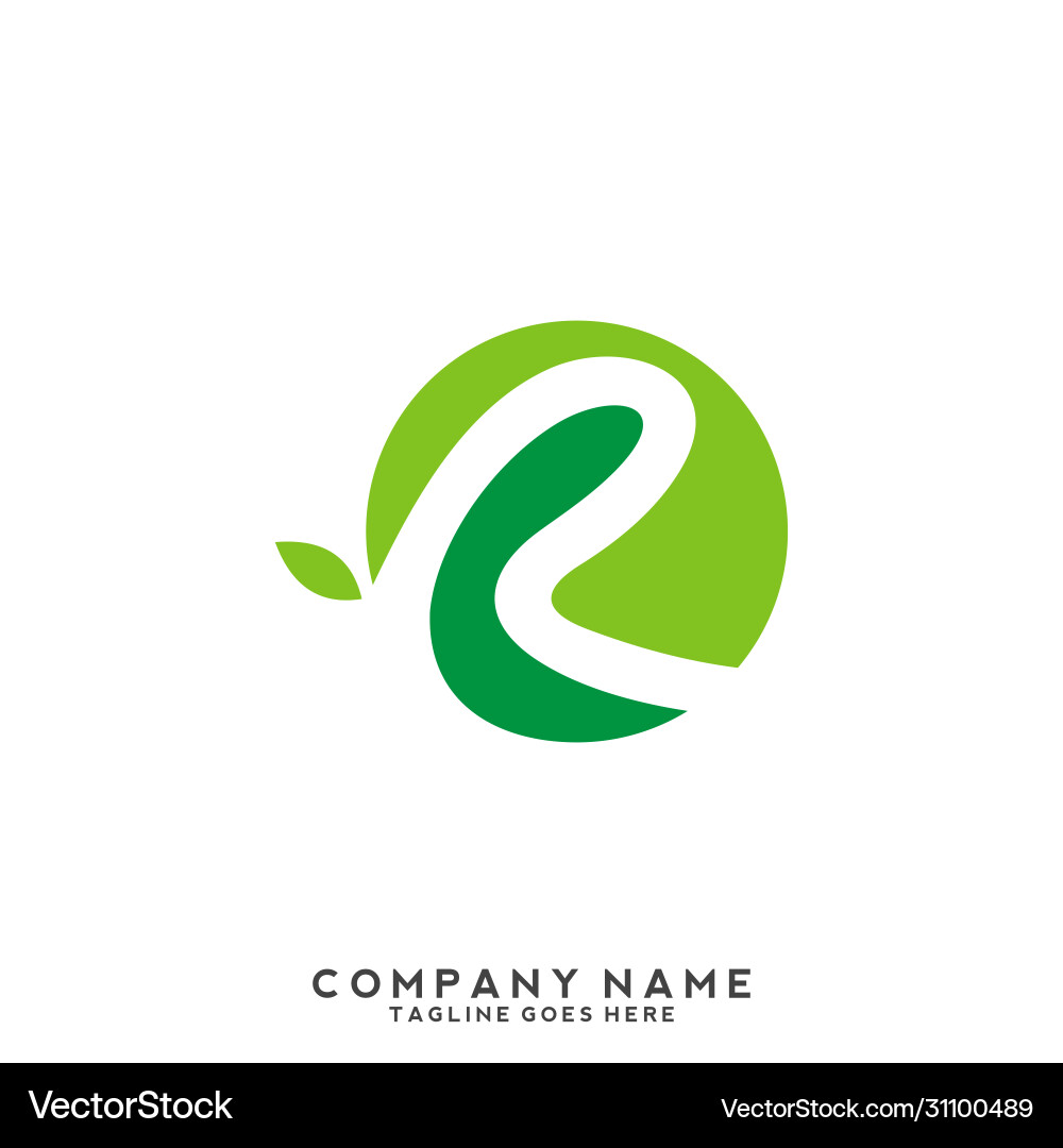 Letter r logo icon design template elements Vector Image