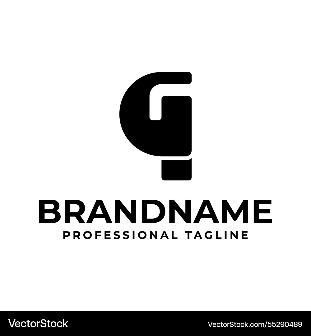 Letters gi monogram logo suitable for any brand Vector Image